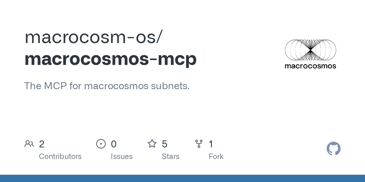 macrocosm-os/macrocosmos-mcp | Find Your AI Tools