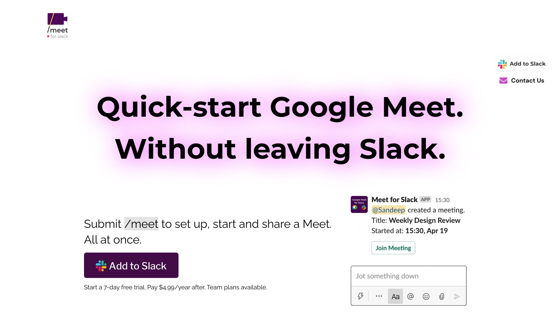 Meet AI - Intelligent Assistant for Slack | Find Your AI Tools