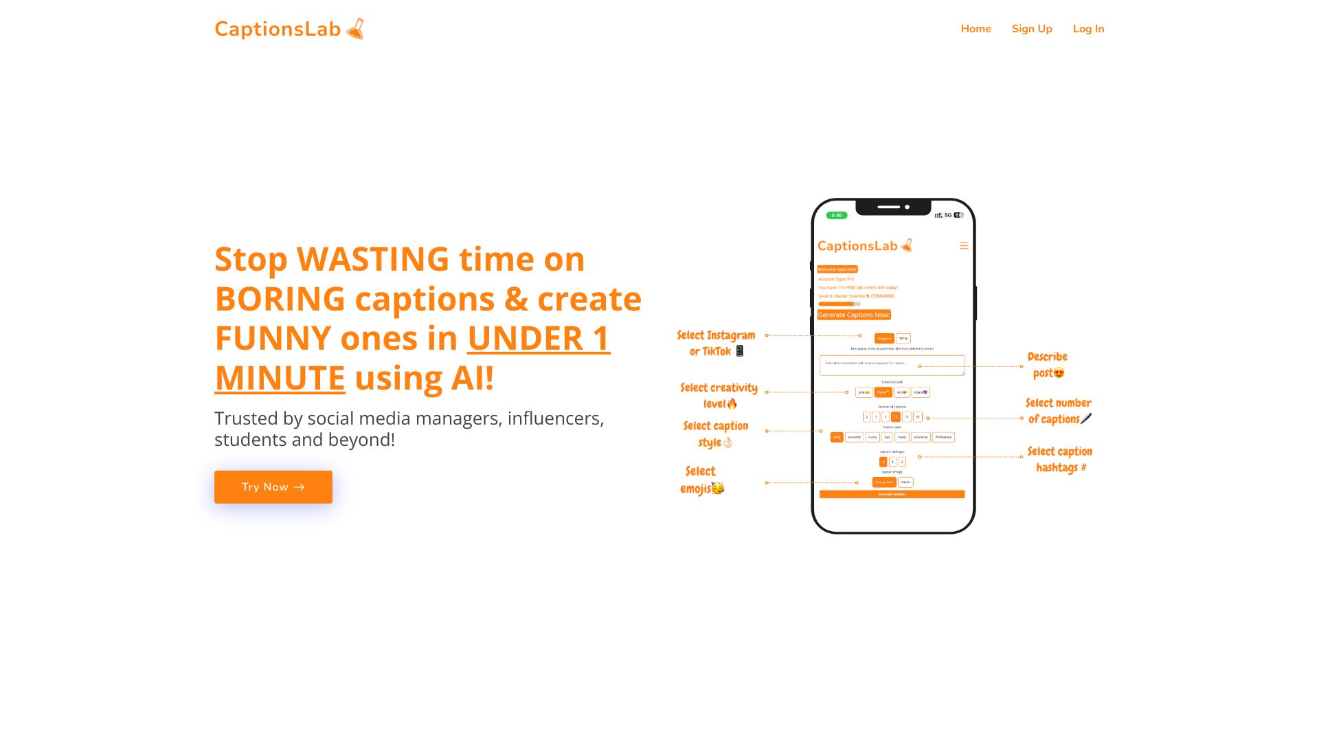 CaptionsLab: Automated Video Captioning | Find Your AI Tools