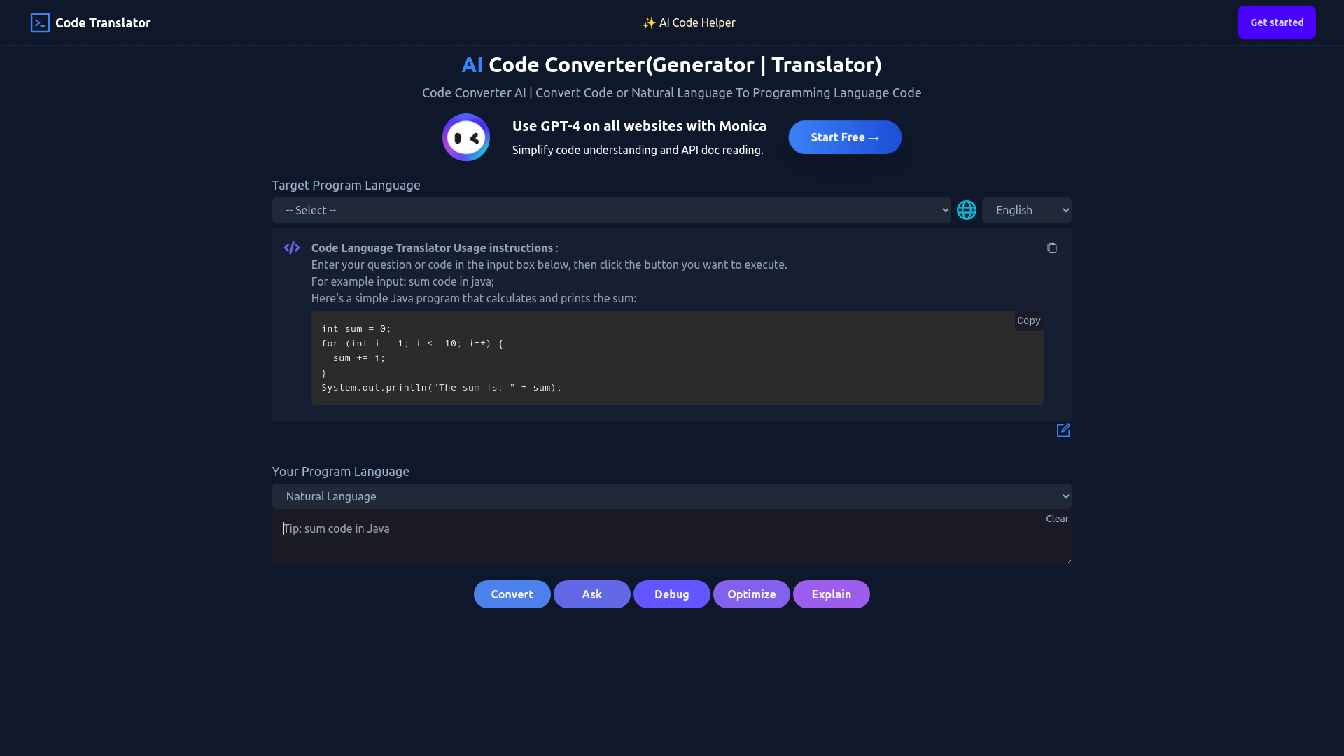 AI Code Converter | Find Your AI Tools