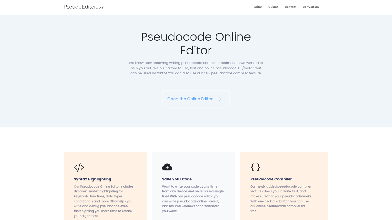 Your Pseudocode Development Companion | Find Your AI Tools