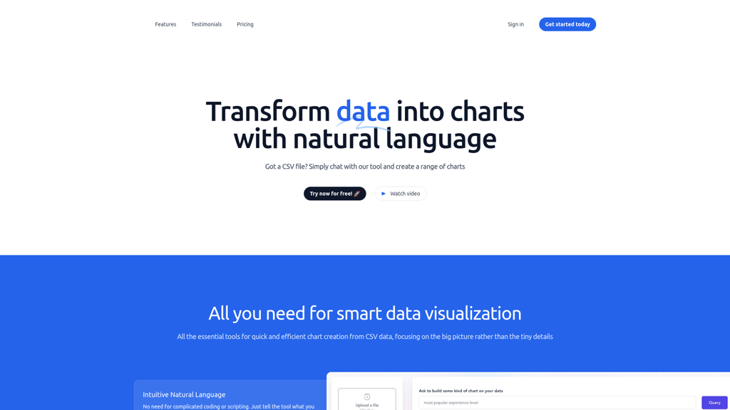 Transform Data into Insights with Natural Language | Find Your AI Tools