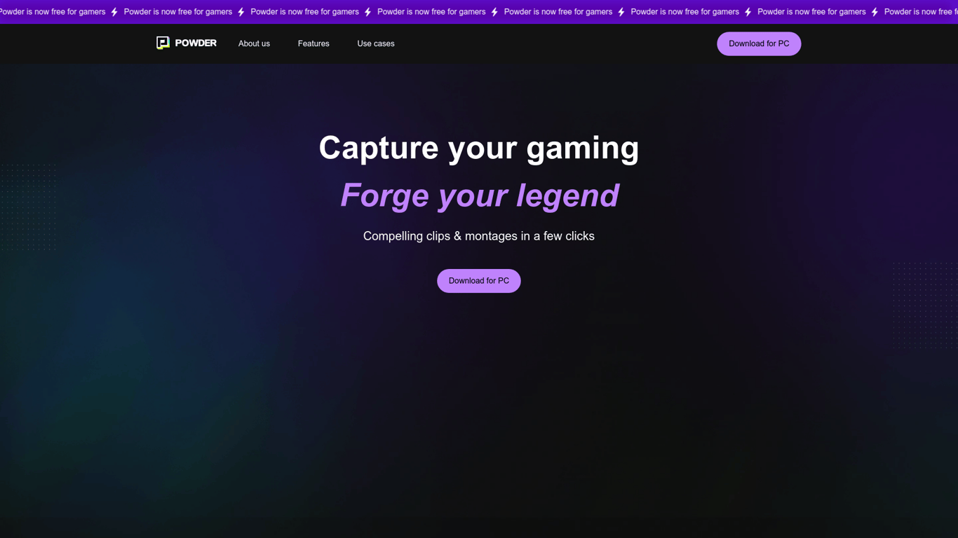 Powder: AI-Powered Gaming Clip Creation | Find Your AI Tools